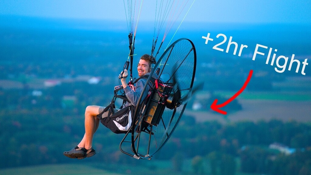 World Record- Electric Paramotor Flight Time - Videos - OpenPPG Community